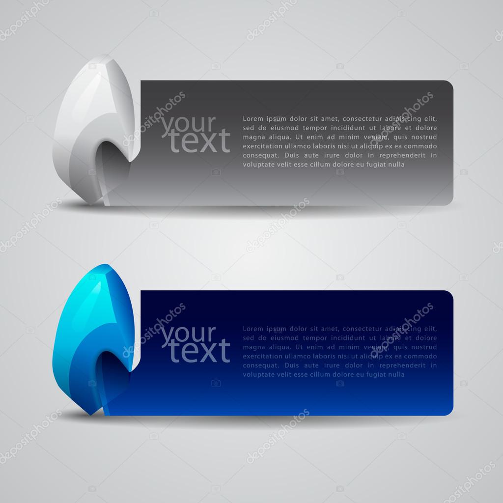 Set of Two Header or Banner Designs Stock Vector by ©bagotaj 81662218