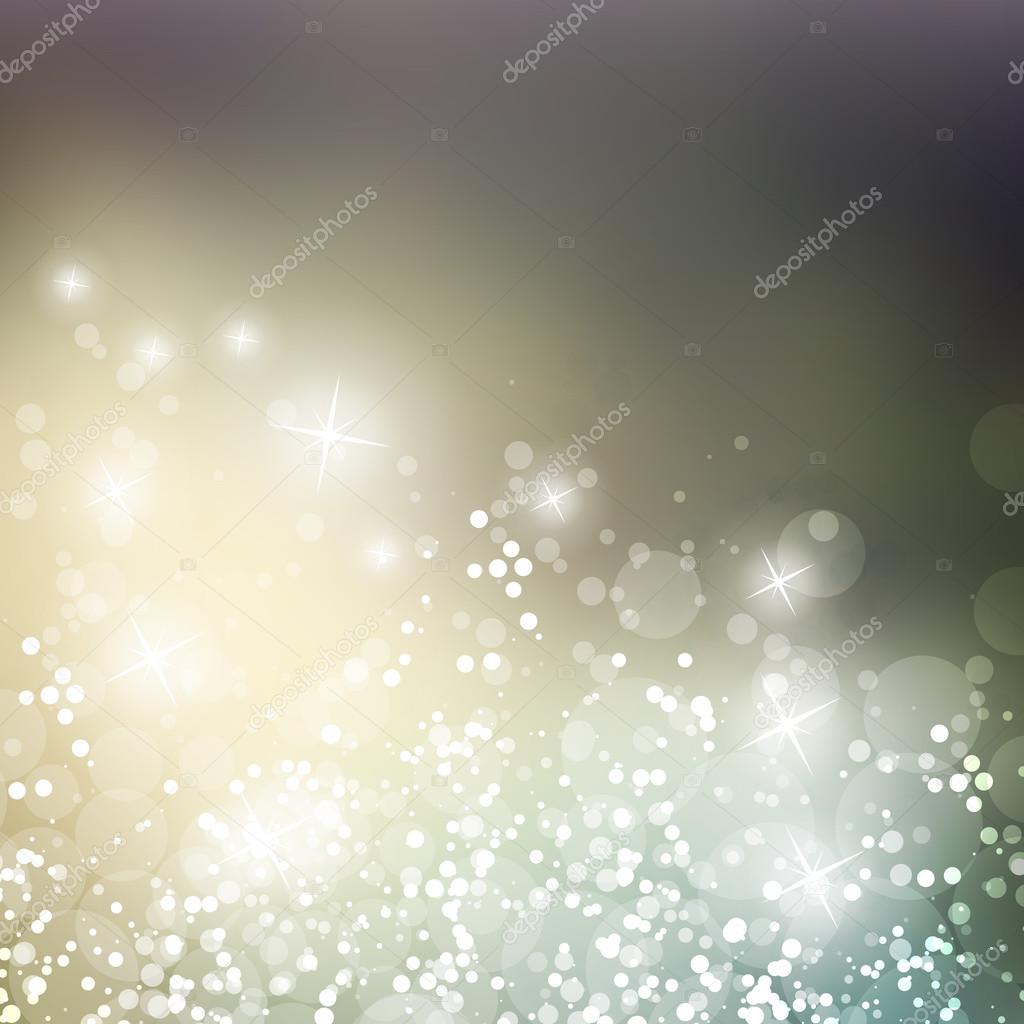 Sparkling Cover Design Template with Abstract Blurred Background for ...
