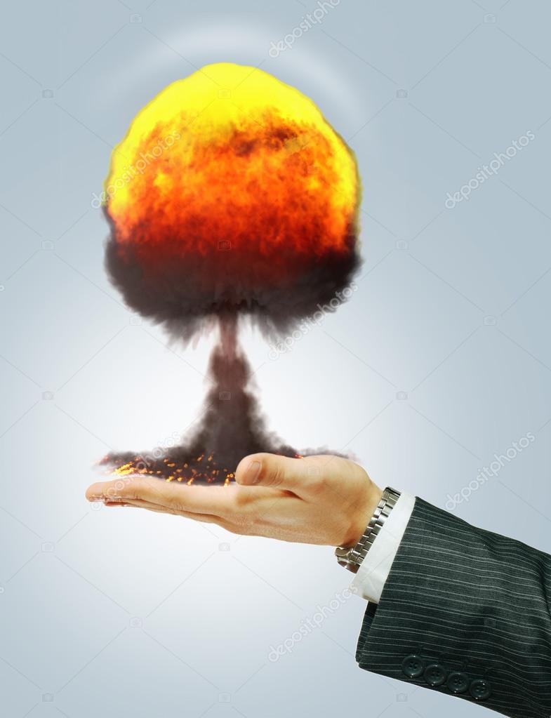 Nuclear explosion at hand Stock Photo by ©digiart 75567129