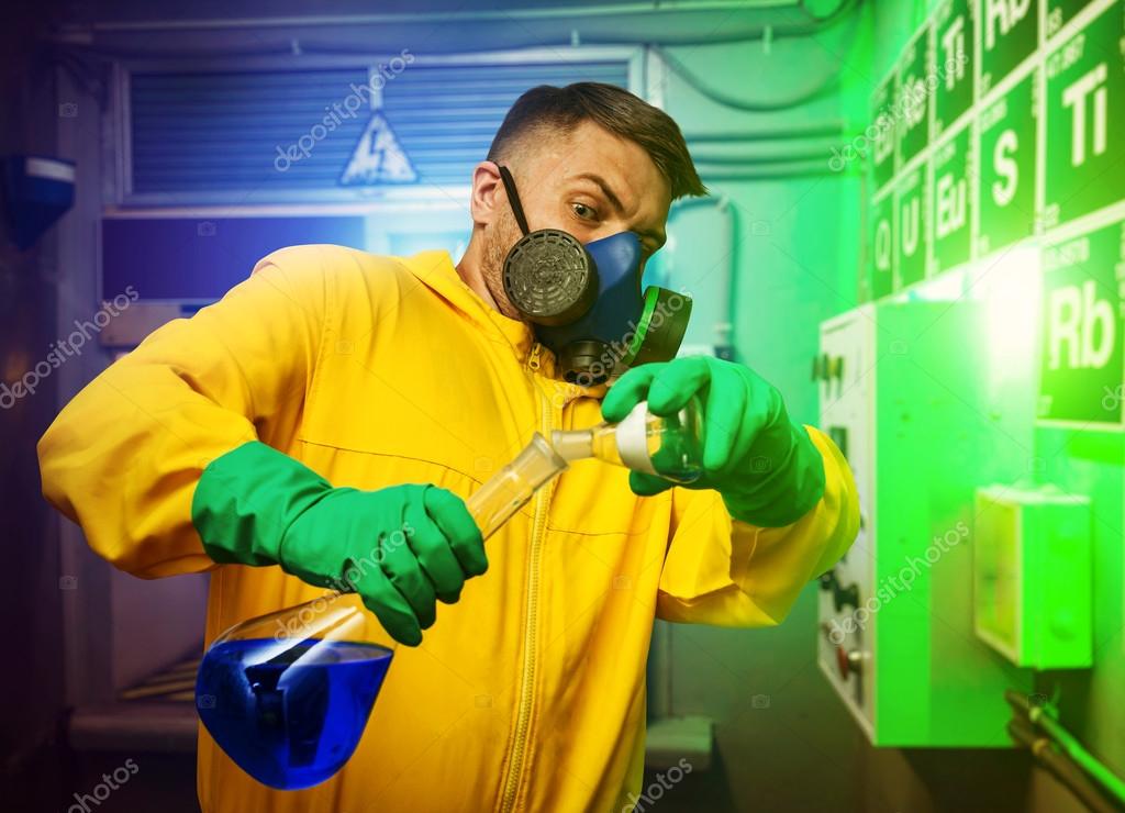 Man cooking meth — Stock Photo © Nomadsoul1 #118482014