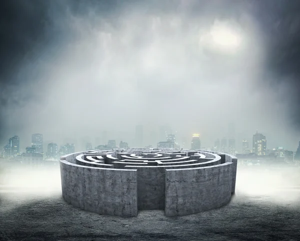 Circular labyrinth — Stock Photo © Nomadsoul1 #61557701