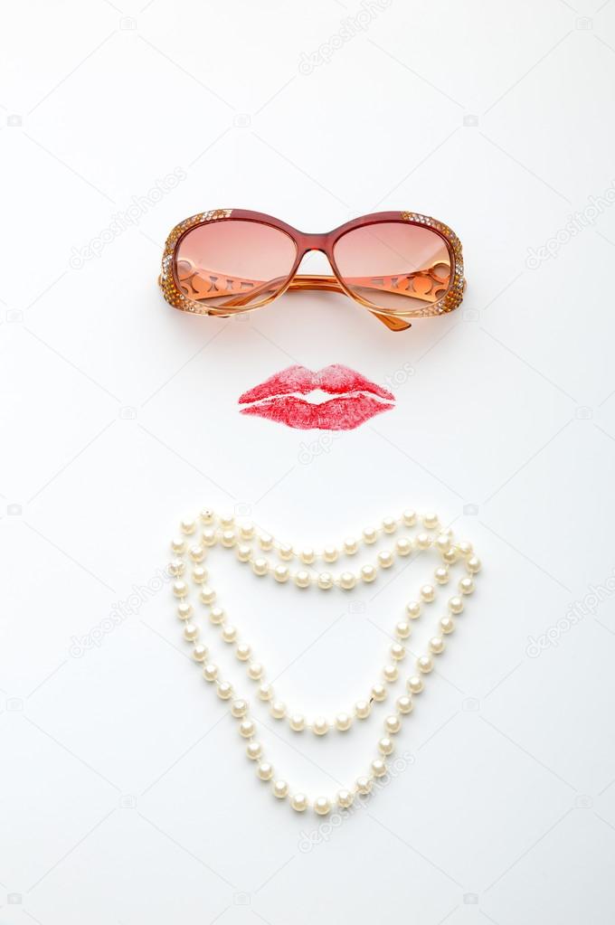 Objects forming woman face Stock Photo by ©Nomadsoul1 62154621