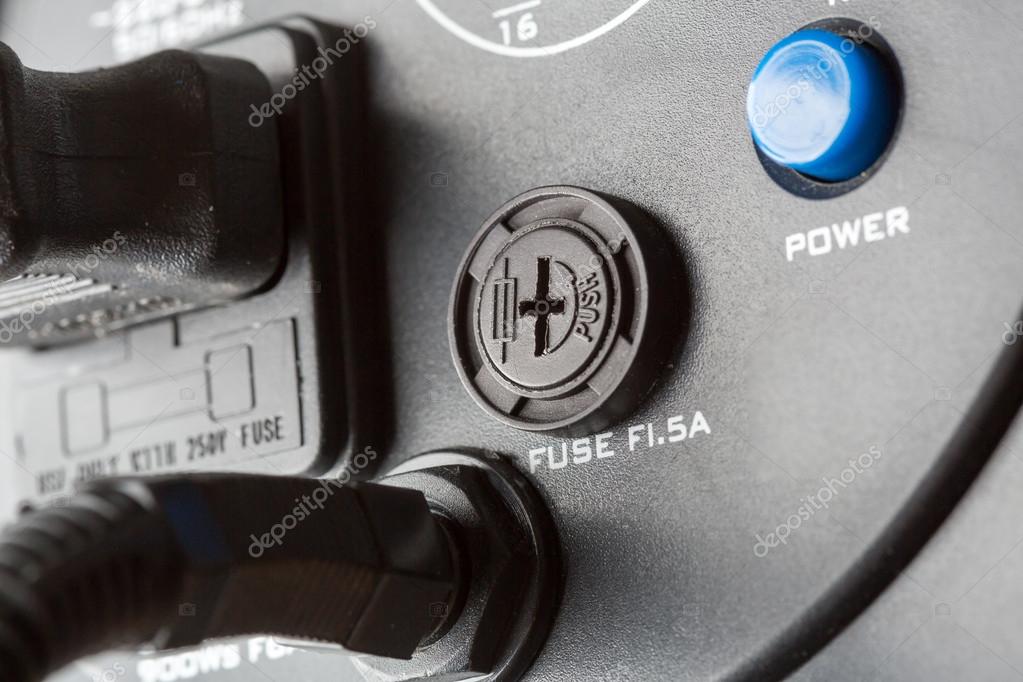 Electrical fuse on system unit — Stock Photo © Nomadsoul1 #69377737