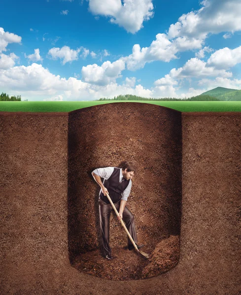 ᐈ A man digging a hole stock pictures, Royalty Free man digging hole ...