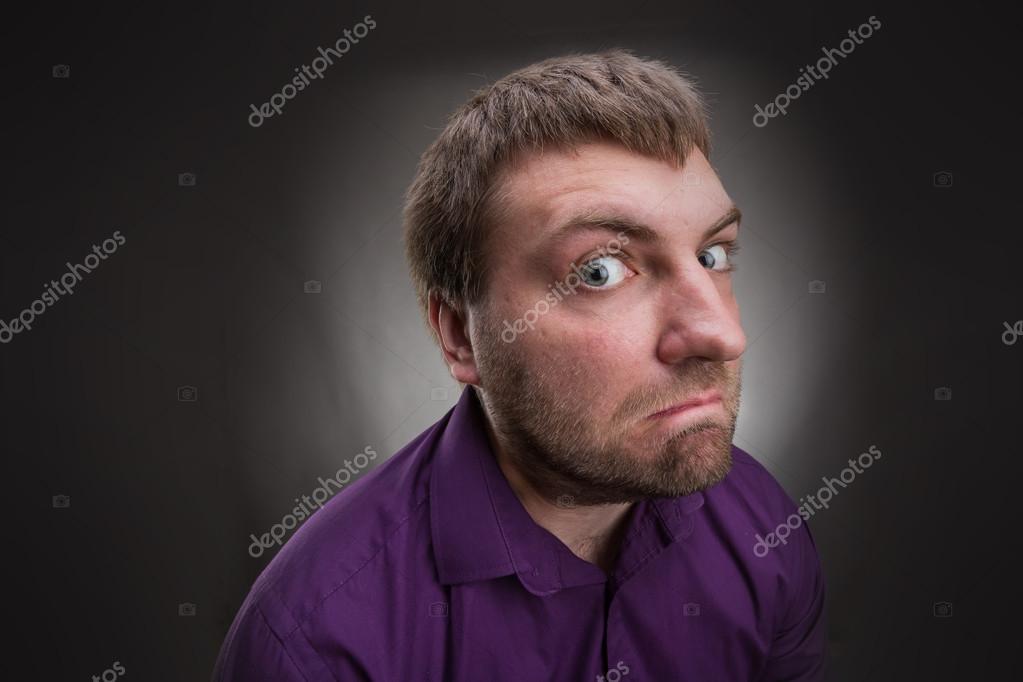 Frustrated man face — Stock Photo © Nomadsoul1 #80920928