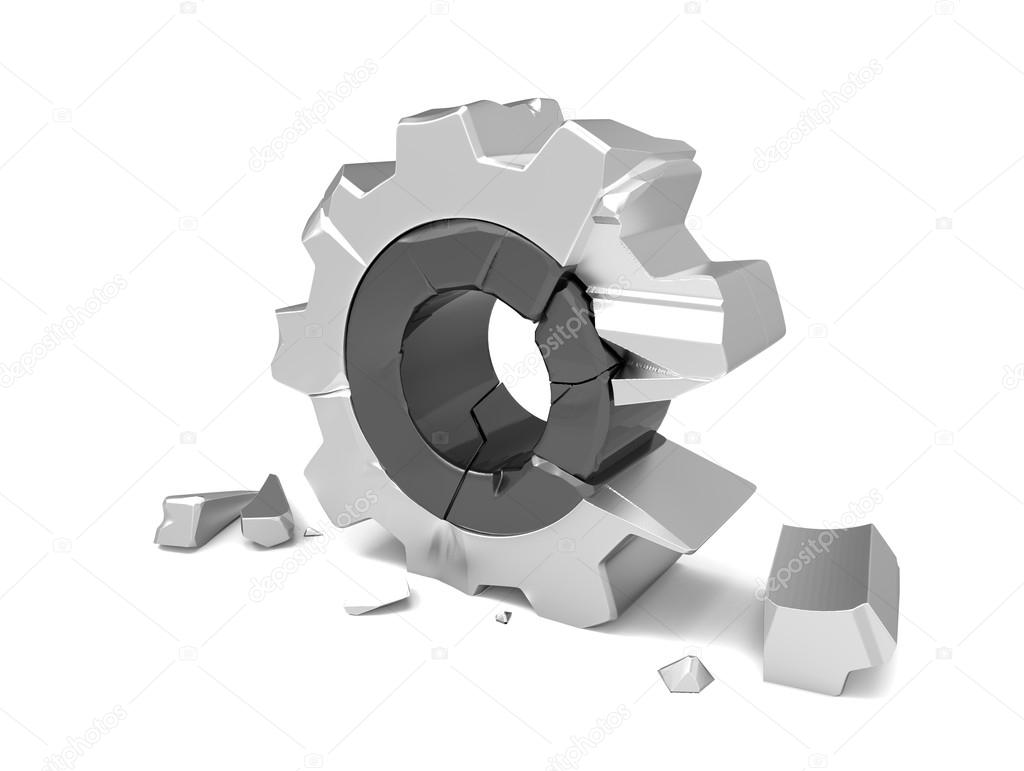 mecanismo de engranajes rotos — Fotos de Stock © Nomadsoul1 #84180886