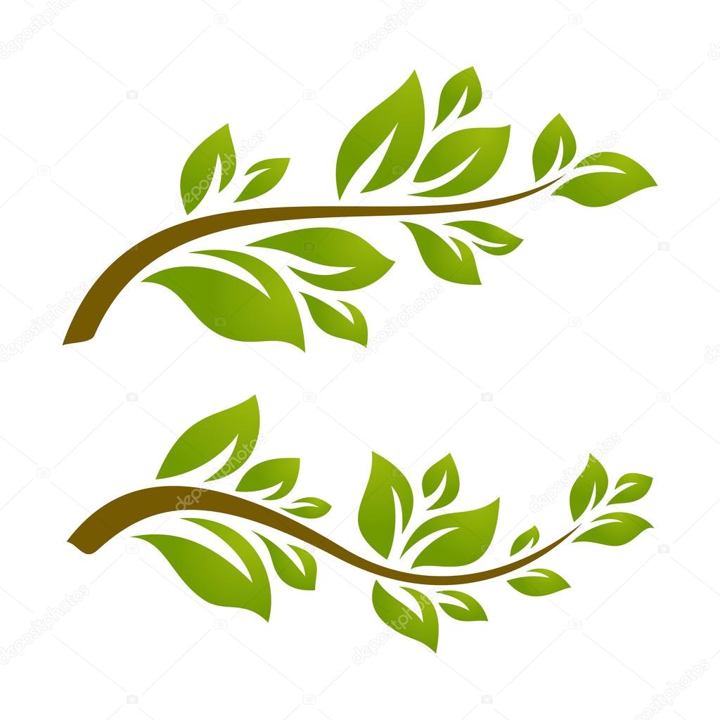 Twigs with leaves Stock Vector Image by ©nata-art #124481468 Twigs with leaves Stock Vector Image by ©nata-art #124481468