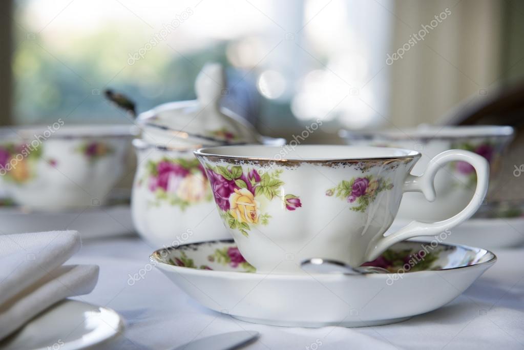 Setting for afternoon tea Stock Photo by ©shippee 115043750