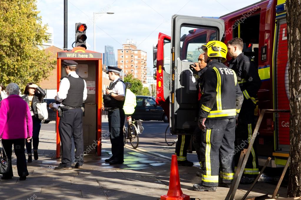 Fireman at work — Stock Editorial Photo © michaelpuche #55329077