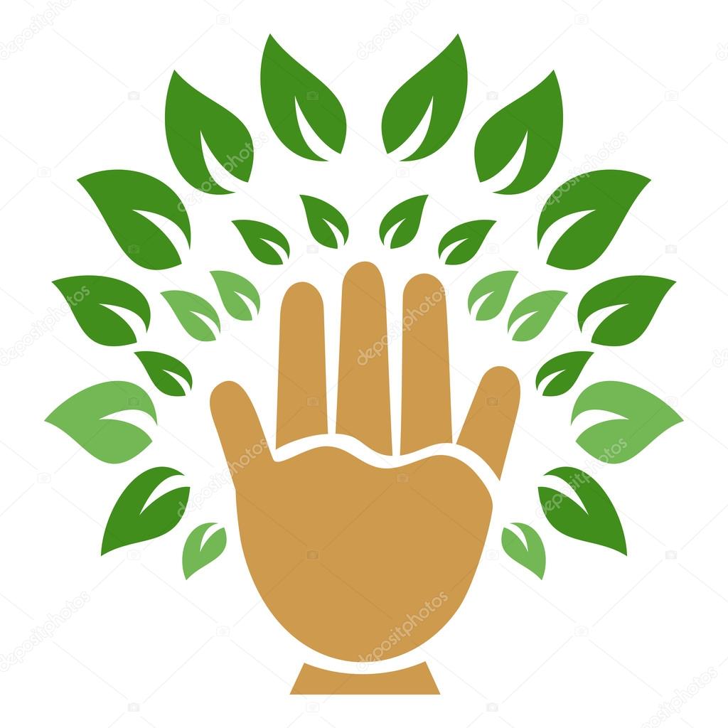 Hand tree symbol Stock Vector Image by ©huhulin #54476651