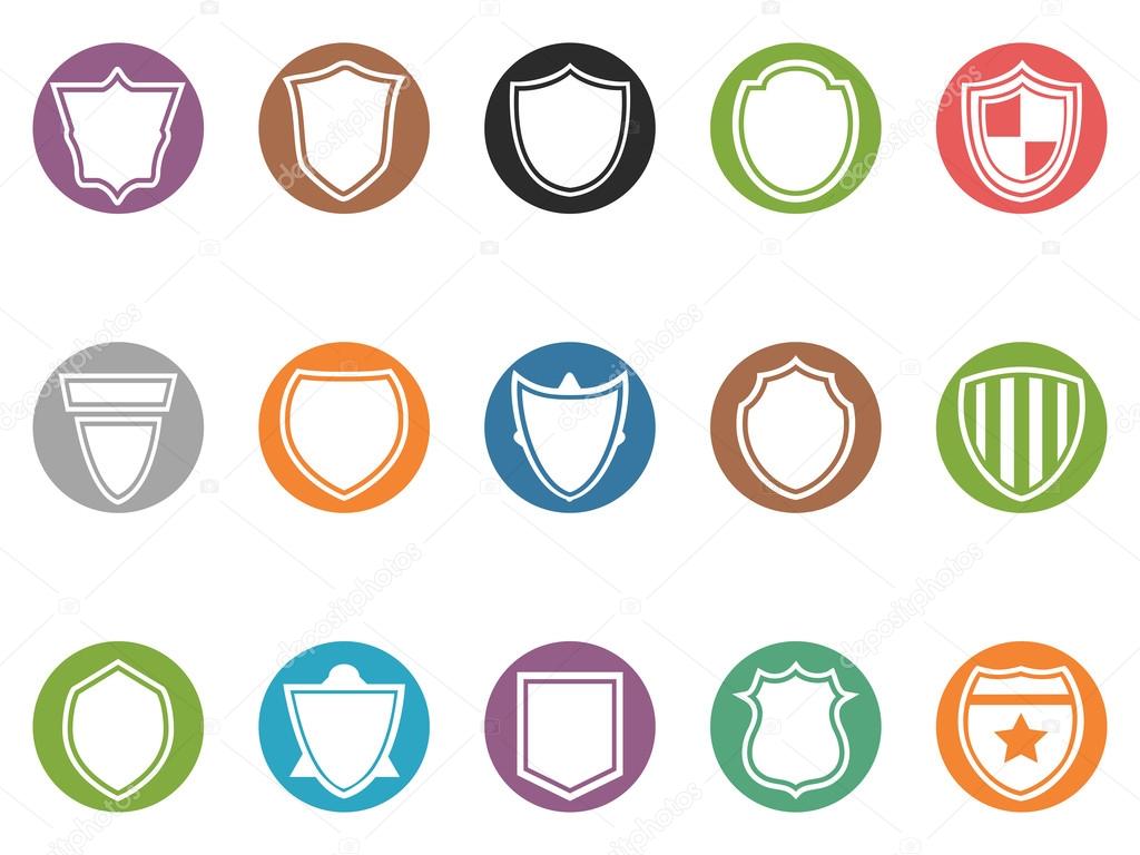 Shield icon buttons set Stock Vector Image by ©huhulin #61580763