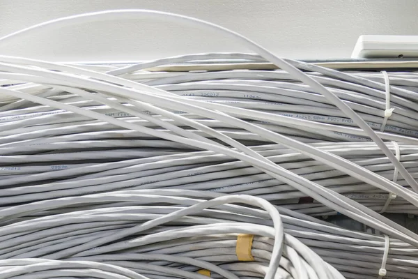 Ethernet Cables Cable Guard Leading Ceiling Server Room Stock Photo by ...