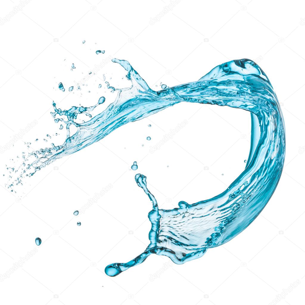 Turquoise water splash — Stock Photo © kubais #92430412
