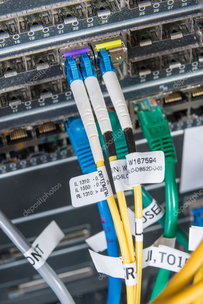 Fiber network server Stock Photo by ©kubais 94926842