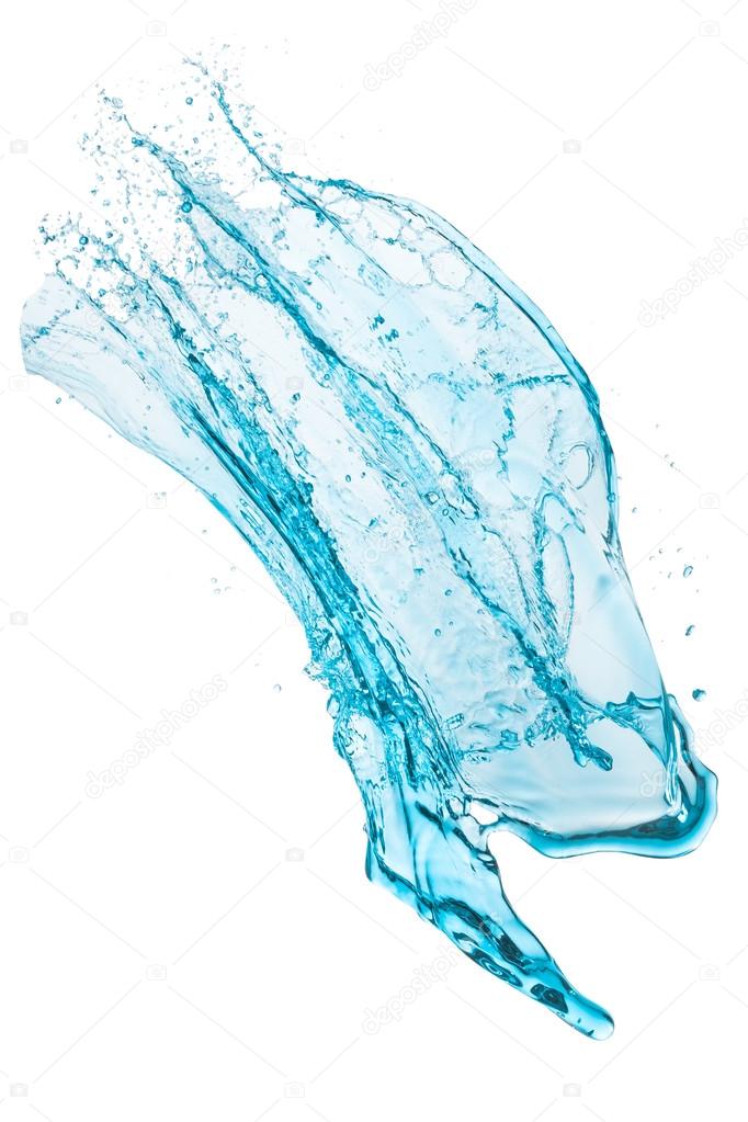 Turquoise water splash — Stock Photo © kubais #98326032