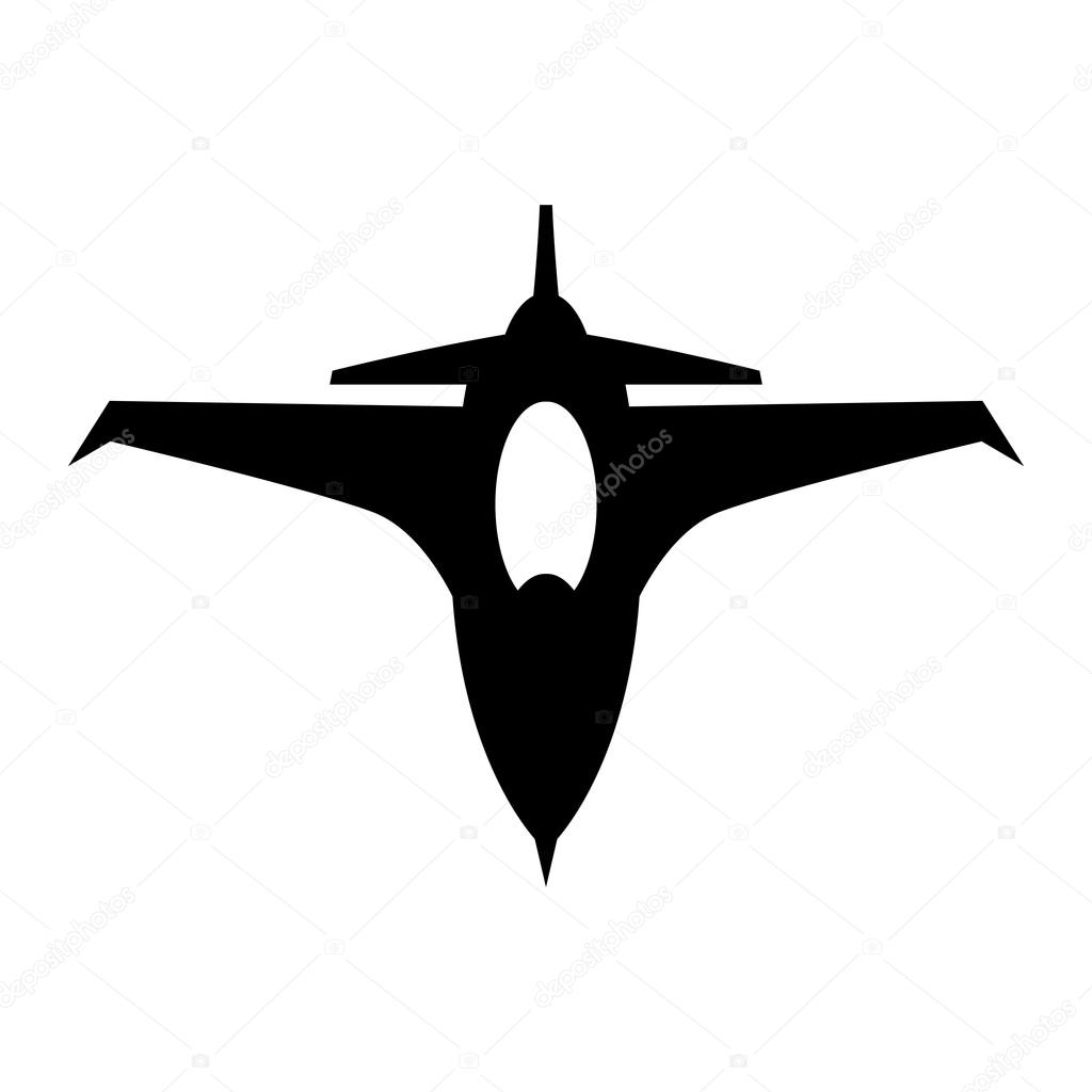 Fighter Jet Vector Icon Stock Vector Image by ©briangoff #100600520