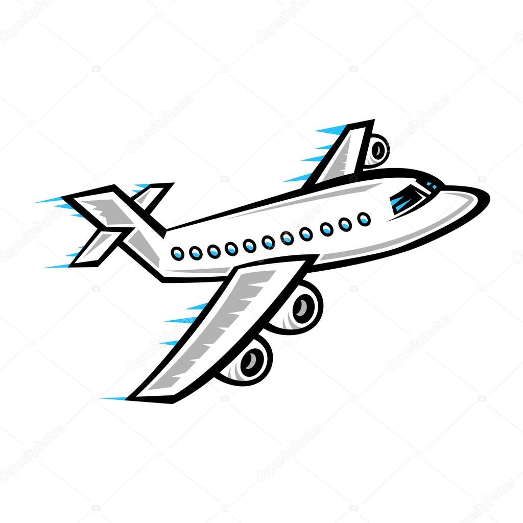 Airplane Flying Vector Icon — Stock Vector © briangoff #100600692