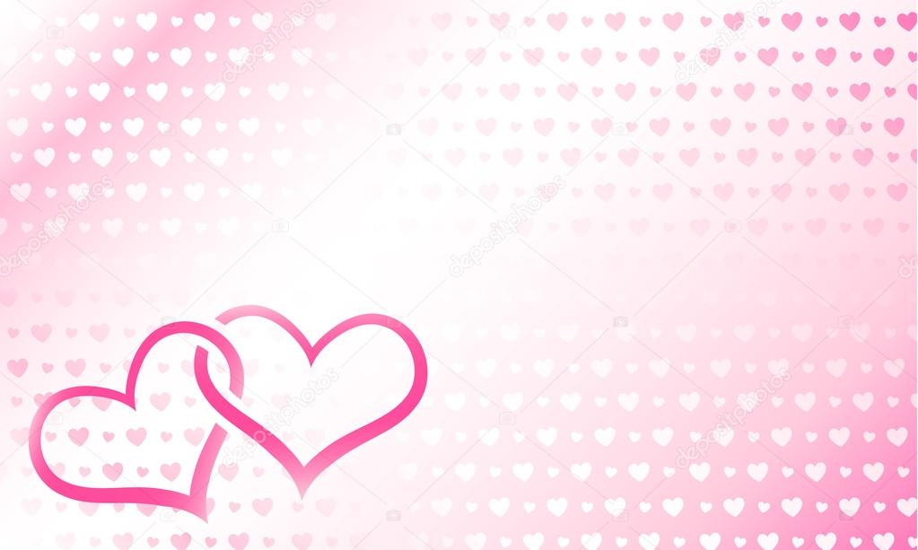 Hearts linked vector illustration Stock Vector by ©briangoff 100630212
