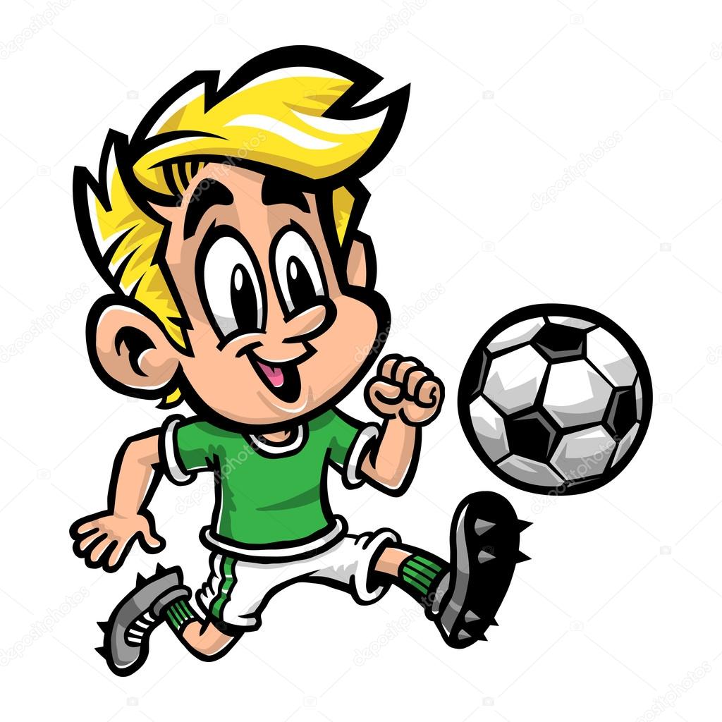 Soccer Football Kid Cartoon Vector Stock Vector Image by ©briangoff ...