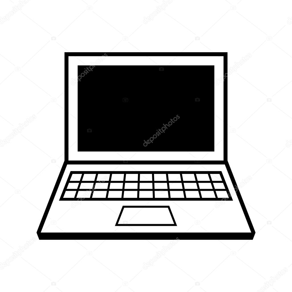Ordenador portátil vector icono Vector de stock por ©briangoff 101178430