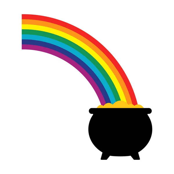 Lucky Magic Pot of Gold vector icon Stock Vector Image by ©briangoff ...