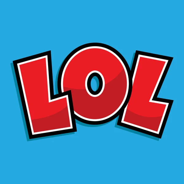 LOL Laugh Out Loud Graphic Text Font Lettering vector icon — Stock ...