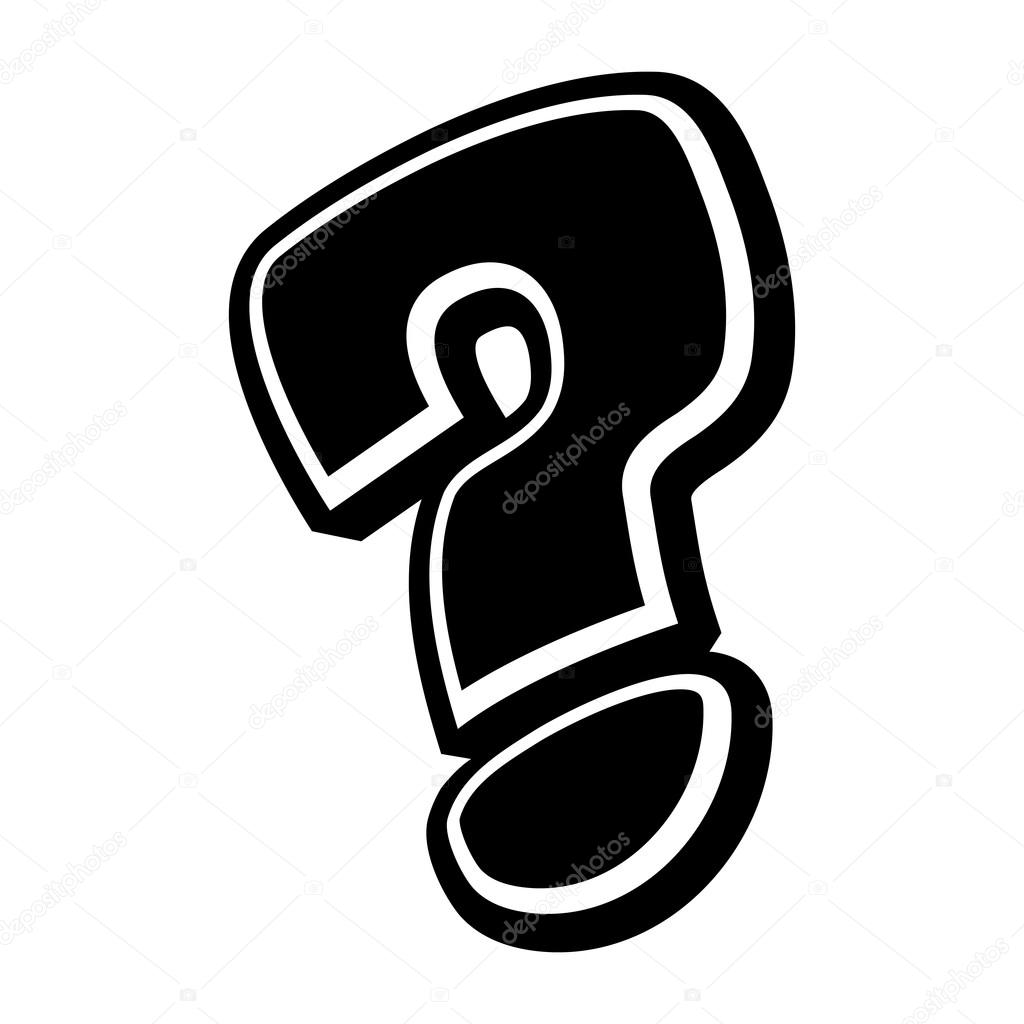 Icono de vector de dibujos animados de signo de interrogación — Vector ... Icono de vector de dibujos animados de signo de interrogación — Vector ...