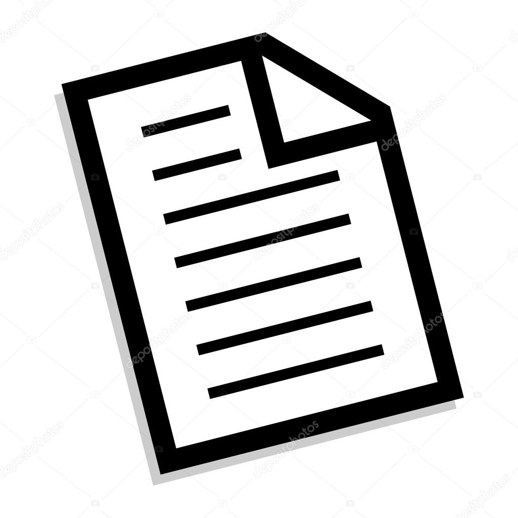 Sheet of Paper vector icon — Stock Vector © briangoff #102262978