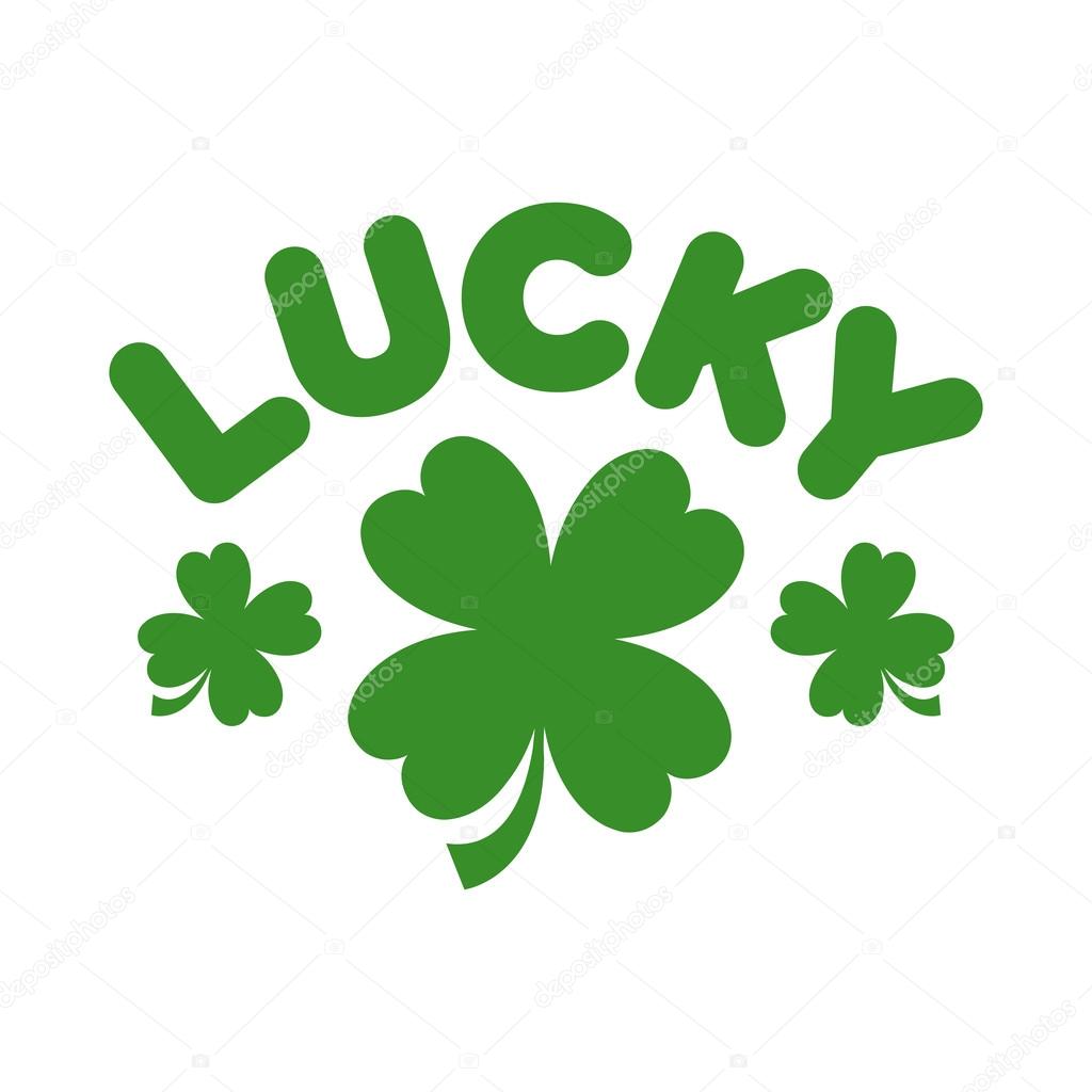 Four Leaf Clover Logo Lucky