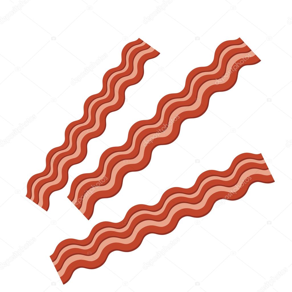 Bacon strip vector icon — Stock Vector © briangoff #99957046 Bacon strip vector icon — Stock Vector © briangoff #99957046