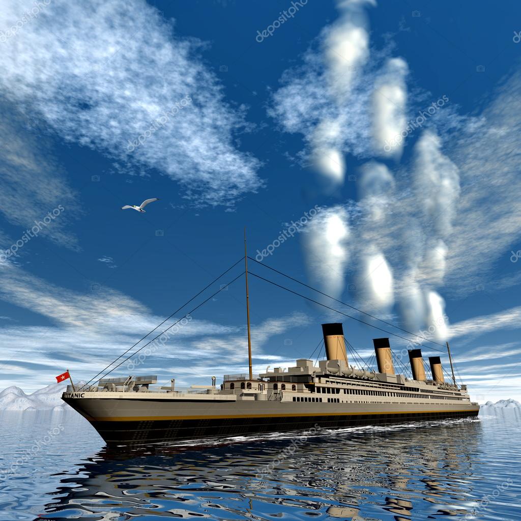 Titanic ship - 3D render — Stock Photo © Elenarts #61891893