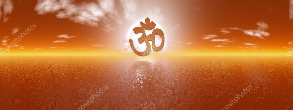 Aum symbol - 3D render — Stock Photo © Elenarts #65716647