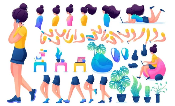 Create your own beautiful girl Vector Art Stock Images | Depositphotos