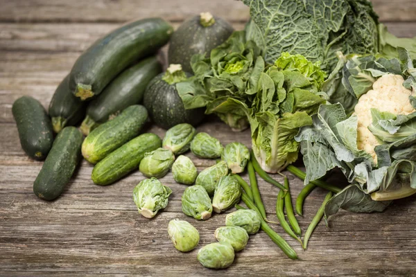 Assortment of green vegetables — Stock Photo © gdolgikh #85836046