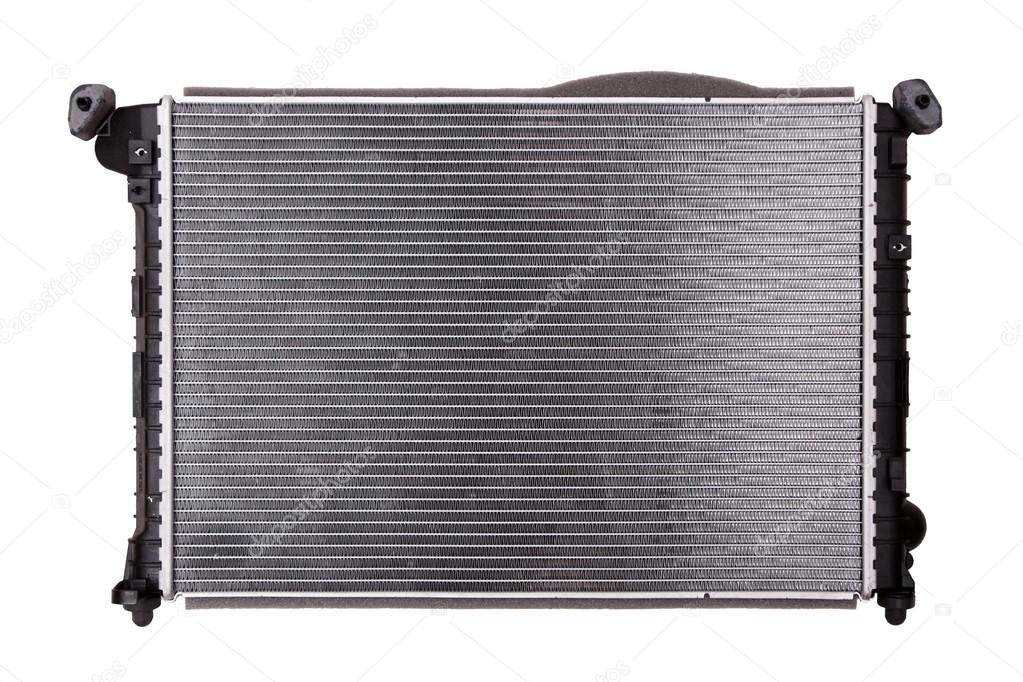 Car radiator on white background Stock Photo by ©gdolgikh 93216498