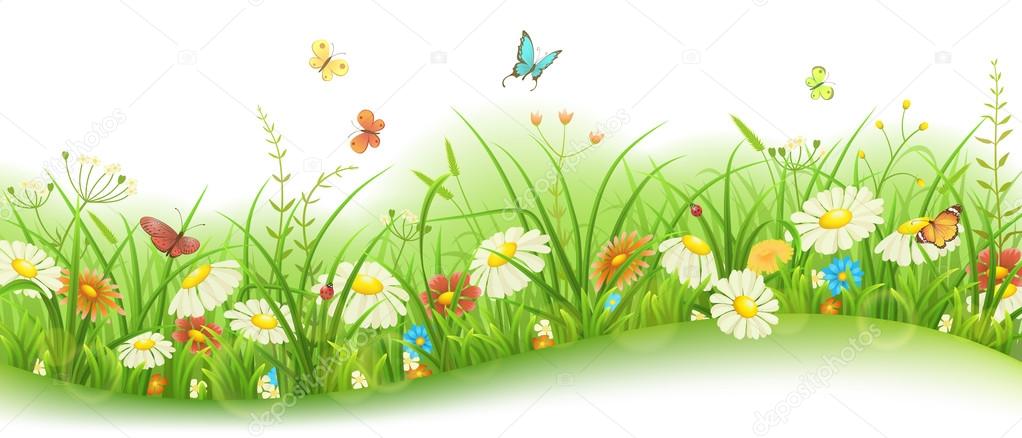 Flower Banner Clip Art