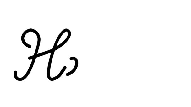 Animación Escritura Mano Decorativa Hierbas Seis Fuentes Cursivas ...