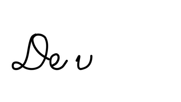 Devon Decorative Handwriting Animation Six Cursive Gothic Fonts — Stock ...