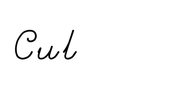 Cortar Animación Decorativa Escritura Mano Seis Fuentes Cursivas ...