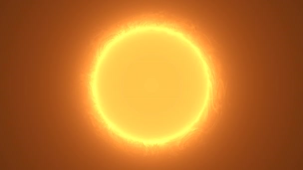 Hot Sun Nuclear Fusion Energy Ball Shining Sunshine — Stock Video ...