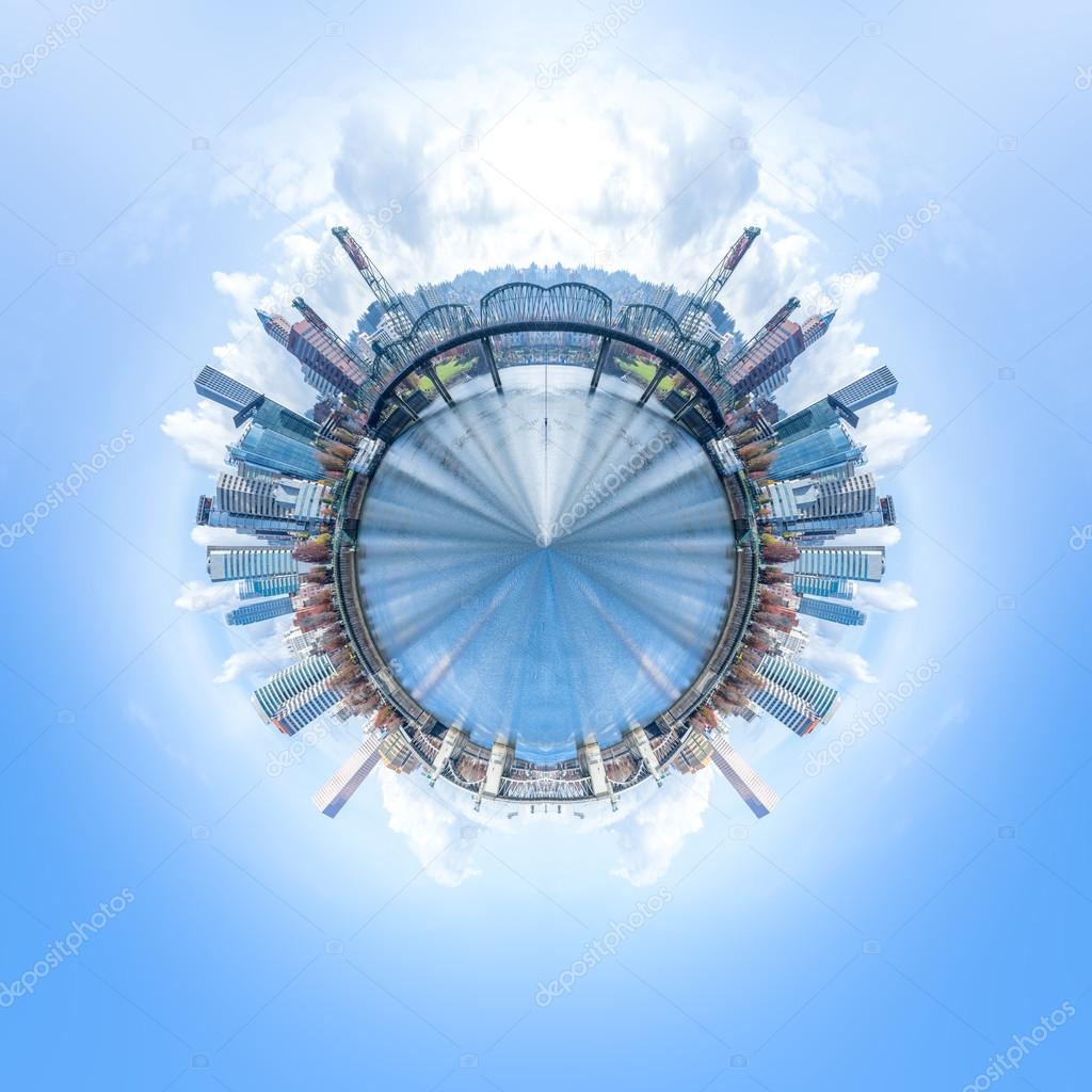 360 degree with cityscape and skyline of portland Stock Photo by ...