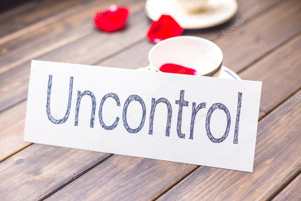Uncontrol to control on white paper — Stock Photo © zhudifeng #113640004