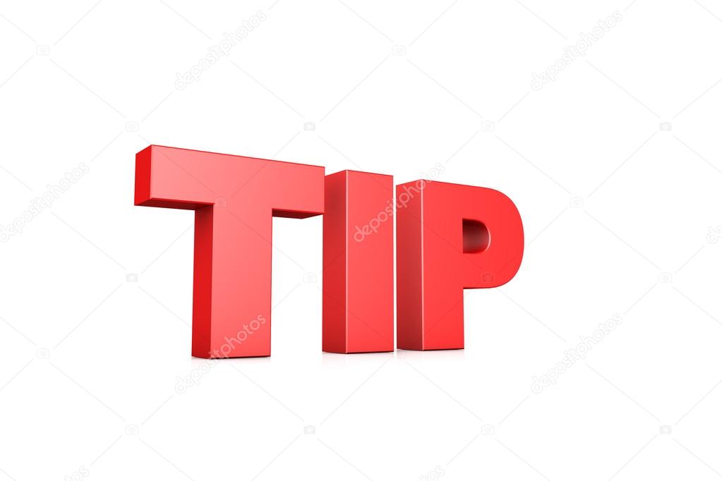 3d illustration word tips — Stock Photo © zhudifeng #121291964