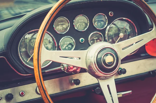 Inside of a luxury vintage car - Stock Image - Everypixel