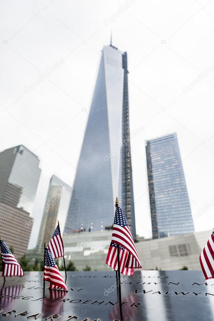 USA Flags at World Trade Center — Stock Editorial Photo © cla1978 #63122669