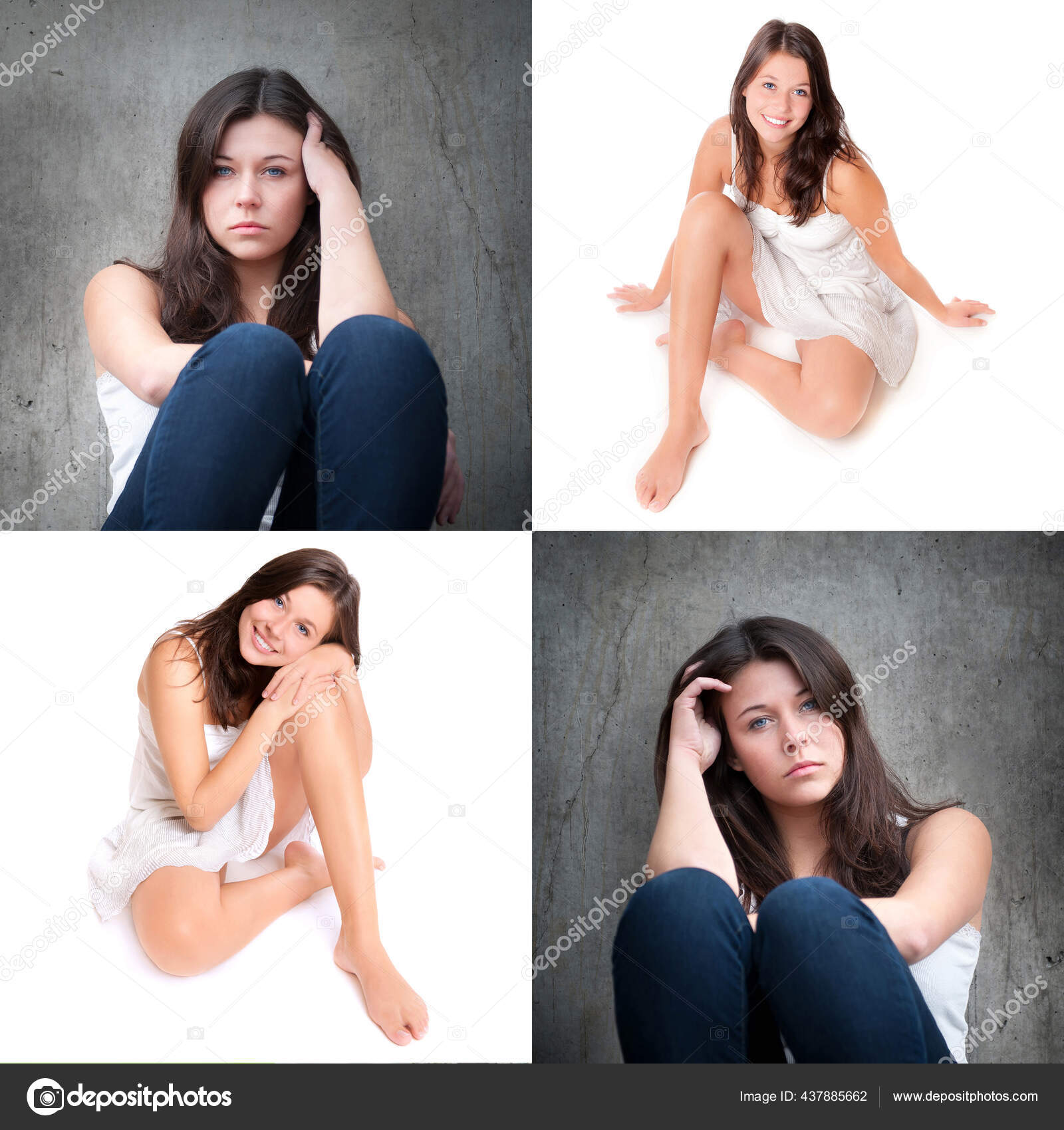Sad Model Poses