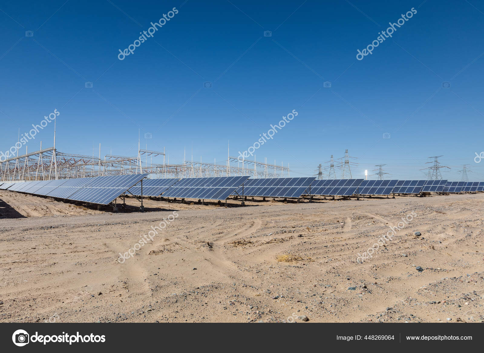 Solar Power Plant Transformer Substation Blue Sky Renewable Energy ...
