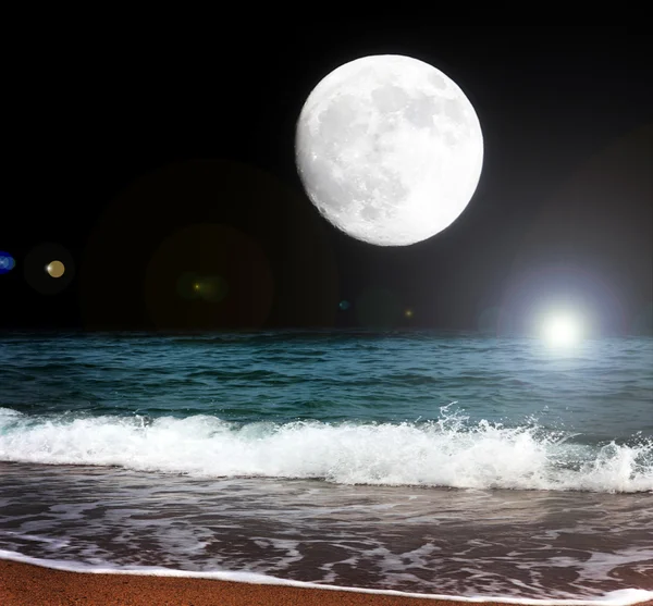 The moon and the sea — Stock Photo © BurAndrew #106721774