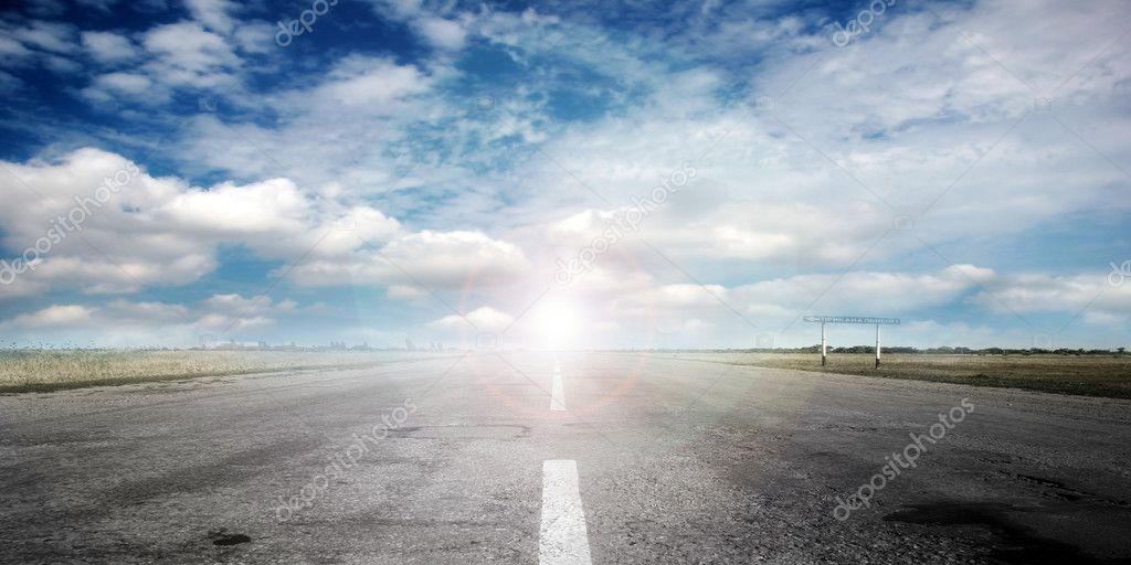 Road and sky — Stock Photo © BurAndrew #70353393