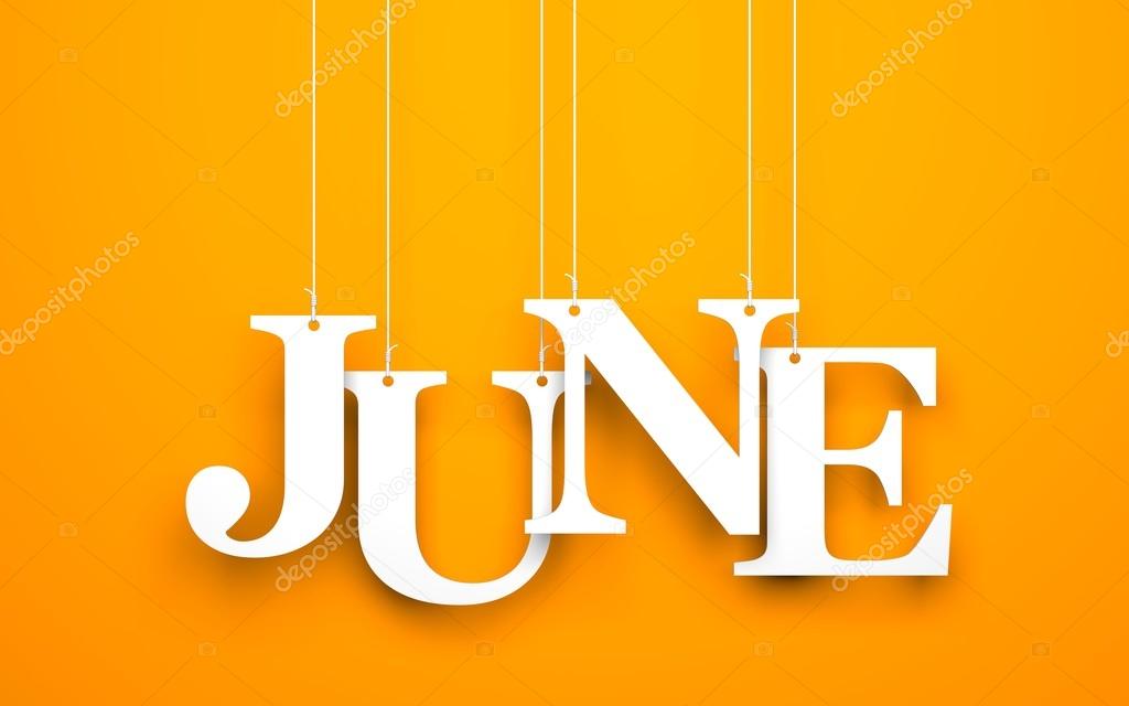 June Word Art
